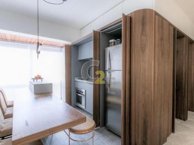 Apartamento Flat em Cerqueira Cesar com 2 quartos, 1 suíte, 2 vagas, Lazer