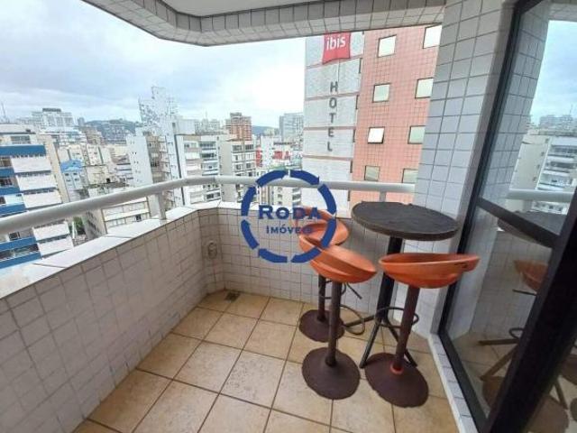 Apartamento Flat Vista Mar com 2 quartos no Boqueirão em Santos/SP