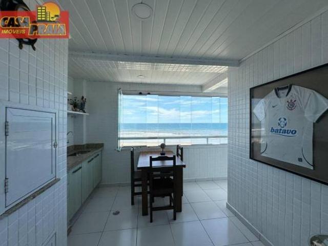 Apartamento Frente ao Mar com Vista para a Praia! 2 dormitórios, 80 m² por R$ 429.900 Jardim Praia