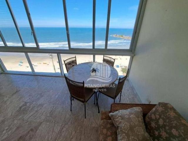 Apartamento frente ao mar com excelente vista com 3 suítes à venda, 213 m² Pitangueiras Guarujá/