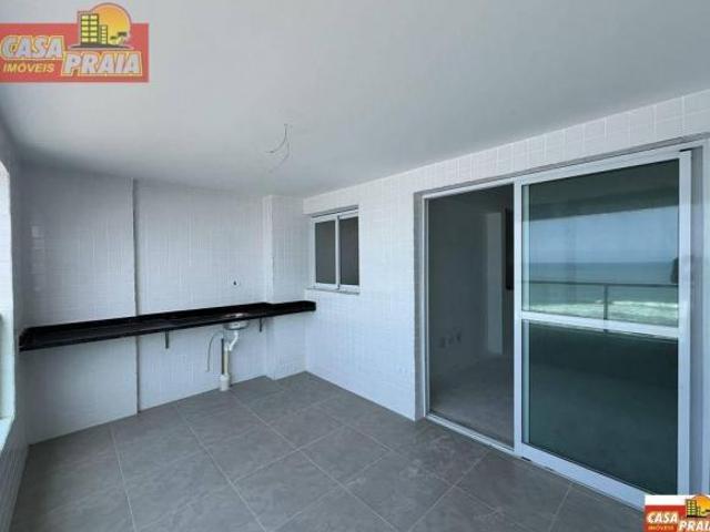 Apartamento Frente ao Mar Com Lazer Completo e 3 dormitórios, 91 m² por R$ 543.000 Vila Atlântica