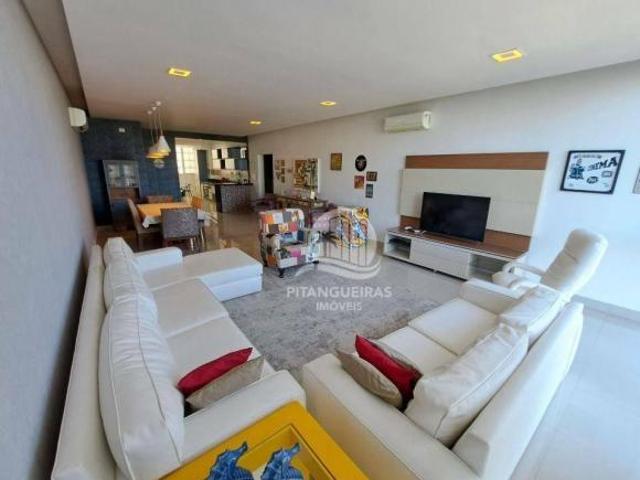 Apartamento frente ao mar reformado com 4 dormitórios à venda, 213 m² Pitangueiras Guarujá/SP