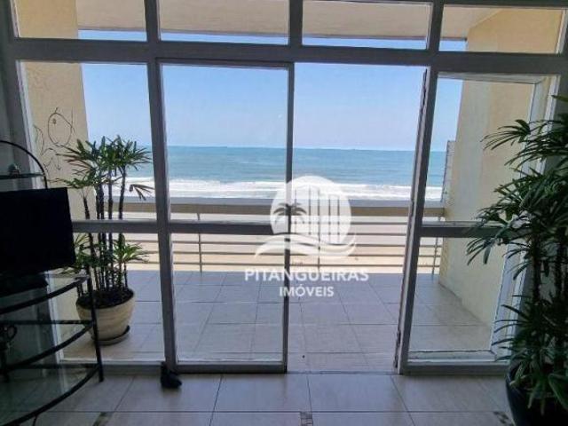 APARTAMENTO FRENTE AO MAR, 3 DORMITORIOS, 1 VAGA, PITANGUEIRAS