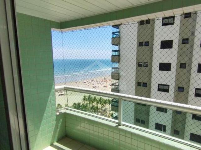 Apartamento FRENTE AO MAR, 3 dormitórios, sacada, confira na imobiliária em Praia Grande