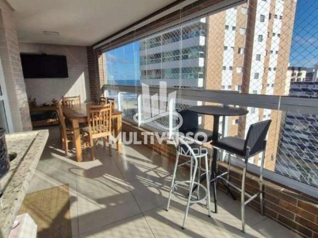 Apartamento Frente, Aviação Praia Grande c/ 2 suítes, varanda gourmet e lazer completo
