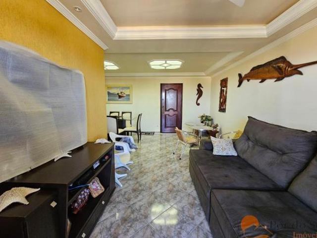Apartamento frente mar no Guilhermina 3 quartos 2 vagas privativas