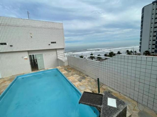 apartamento frente mar á venda em mongaguá com churrasqueira mobiliado