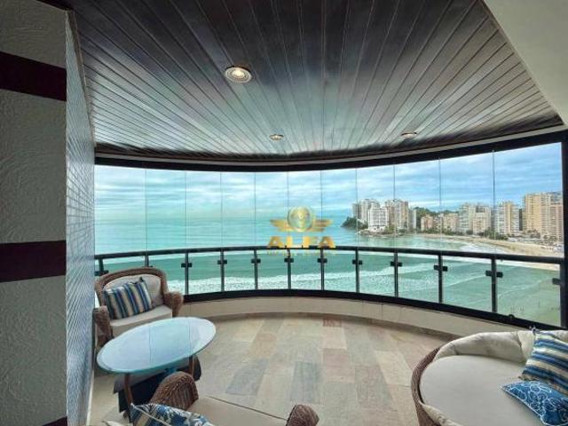 Apartamento frente mar com 4 dormitórios na Praia das Astúrias – Alfa Imóveis Guarujá