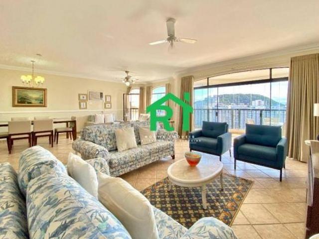 Apartamento Frente Mar com 4 dormitórios 3 suítes, 2 vagas, Praia das Pitangueiras Guarujá/SP
