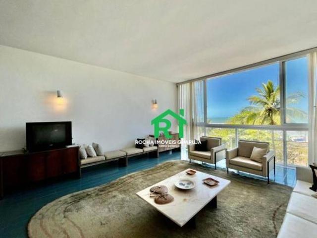 Apartamento frente mar com 4 quartos, 1 vaga e lazer à venda em Pitangueiras, Guarujá