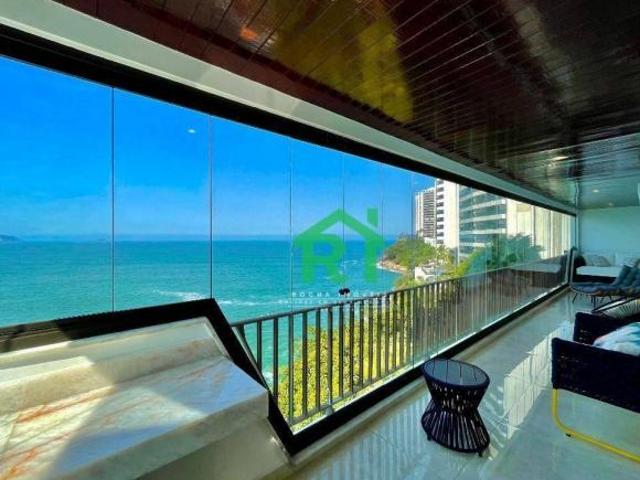 Apartamento frente mar com 4 quartos 1 suíte, 1 vaga e lazer à venda em Jardim Astúrias, Guarujá
