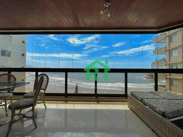 Apartamento frente mar com 4 quartos 2 suítes, 2 vagas e lazer à venda em Jardim Astúrias, Guarujá