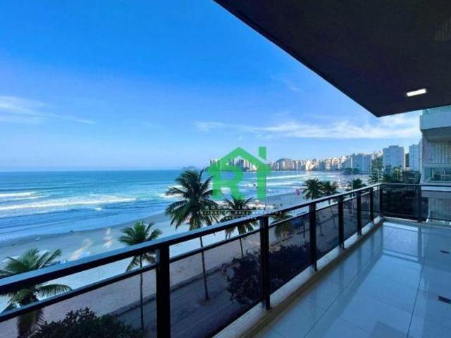 Apartamento frente mar com 4 quartos 4 suítes, 1 vaga à venda em Pitangueiras, Guarujá