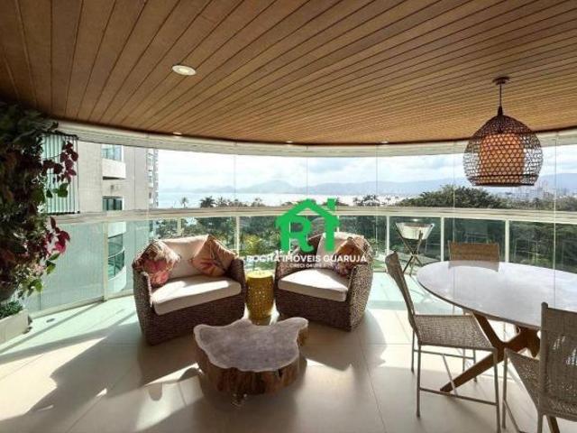 Apartamento frente mar com 4 quartos 4 suítes, 2 vagas e lazer à venda em Enseada, Guarujá