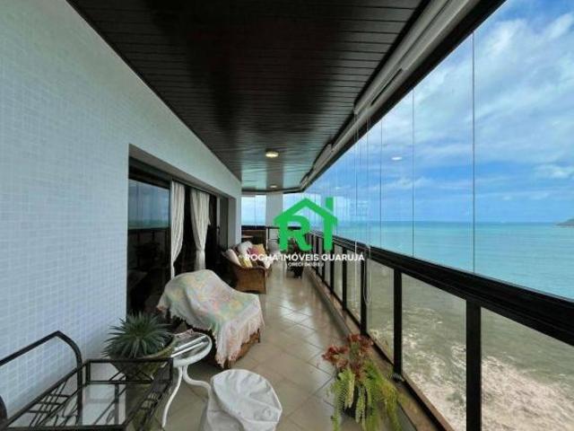 Apartamento frente mar com 4 quartos 4 suítes, 2 vagas e lazer à venda em Jardim Astúrias, Guarujá