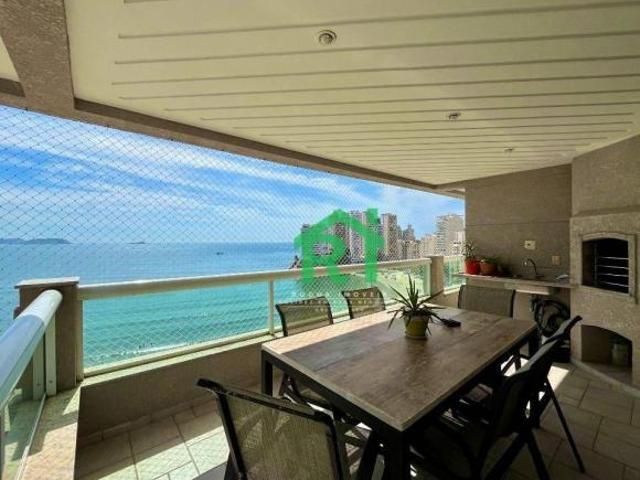 Apartamento frente mar com 4 quartos 4 suítes, 2 vagas e lazer, Jardim Astúrias, Guarujá/SP