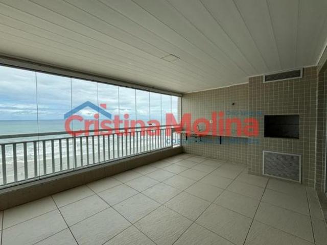 Apartamento frente mar com 3 suítes, na Aviação Praia Grande/SP