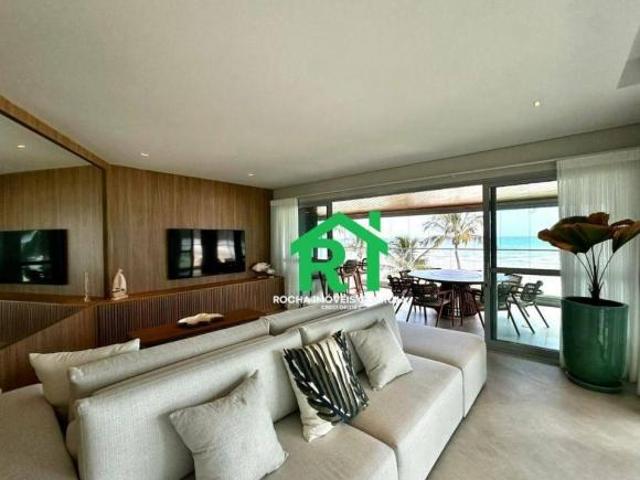 Apartamento frente mar com 5 quartos 5 suítes, 3 vagas, lazer, Riviera de São Lourenço, Bertioga
