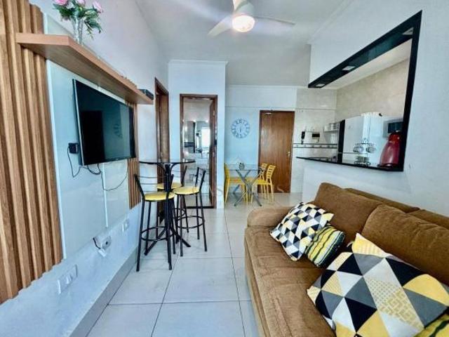 Apartamento FRENTE MAR com 1 dormitório à venda, 40 m² por R$ 440.000 Maracanã Praia Grande/SP