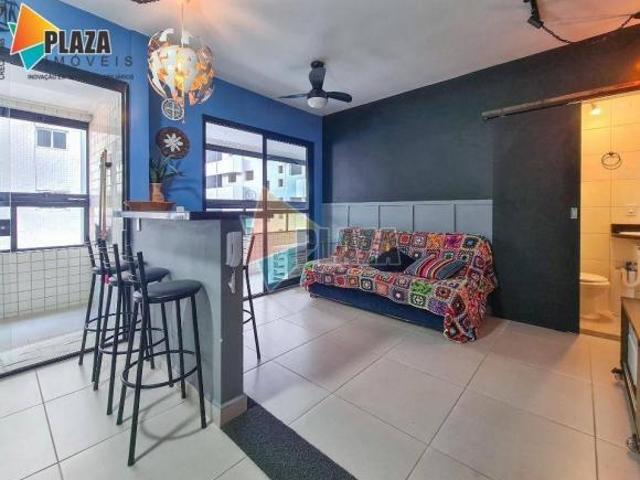 Apartamento frente mar com 1 dormitório à venda, 60 m² por R$ 399.000 Caiçara. Praia Grande/SP