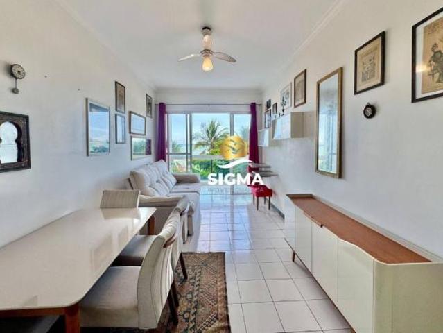 Apartamento frente Mar com 1 dormitório à venda, 65 m² por R$ 647.000 Pitangueiras Guarujá/SP