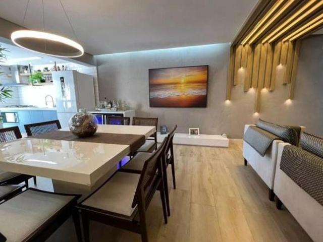 Apartamento frente mar com 2 dormitórios à venda, 111 m² por R$ 1.350.000 Boqueirão Praia Grande