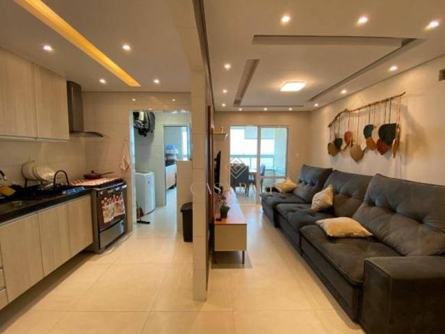 Apartamento FRENTE MAR e MOBILIADO com 2 dormitórios à venda, 87 m² por R$ 855.000 Maracanã Prai