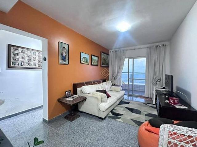 Apartamento FRENTE MAR com 2 dormitórios à venda, 96 m² por R$ 650.000 Vila Guilhermina Praia Gr