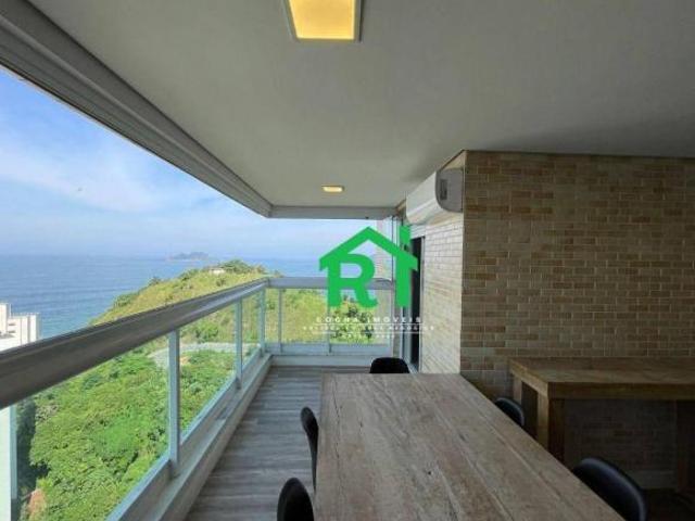 Apartamento frente mar com 2 quartos 1 suíte, 2 vagas e lazer à venda em Jardim Astúrias, Guarujá