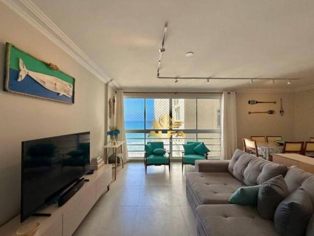 Apartamento frente mar com 3 dormitórios na Praia das Pitangueiras – Alfa Imóveis Guarujá