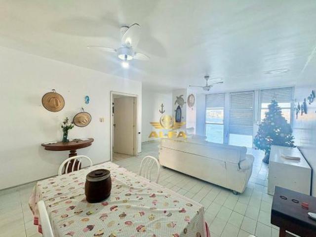 Apartamento frente mar com 3 dormitórios nas Pitangueiras – Alfa Imóveis Guarujá