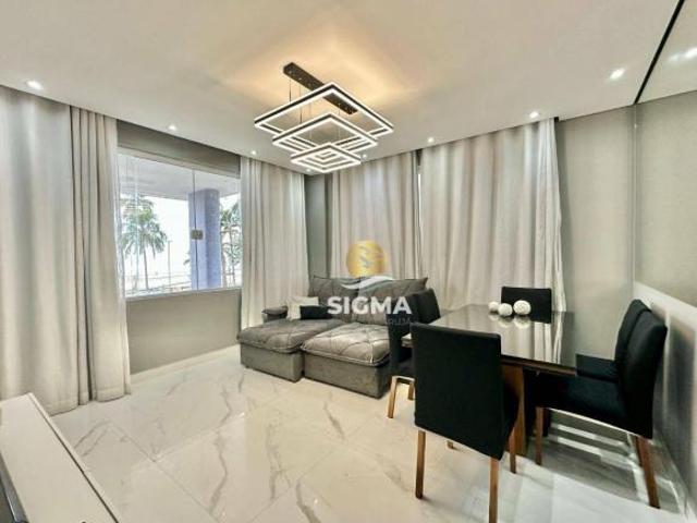 Apartamento Frente Mar com 3 dormitórios à venda, 122 m² por R$ 1.100.000 Pitangueiras Guarujá/
