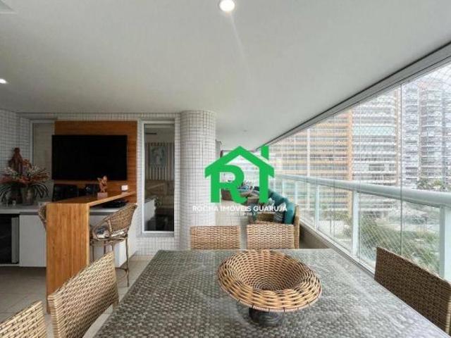Apartamento frente mar com 3 quartos 3 suítes, 3 vagas e lazer à venda em Enseada, Guarujá