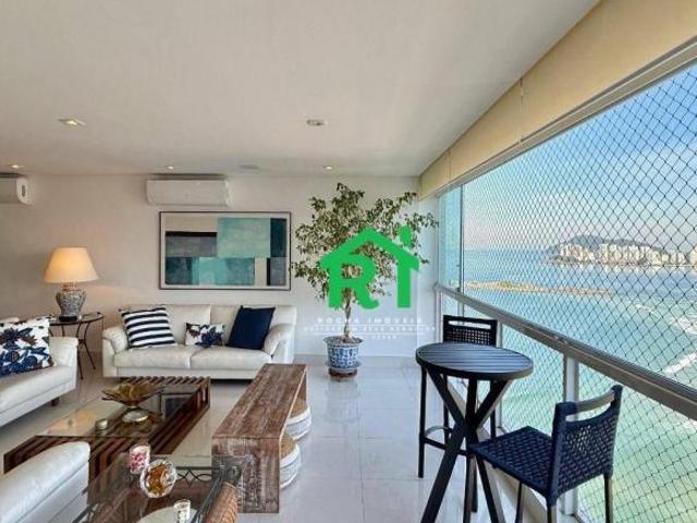 Apartamento frente mar com 3 quartos 3 suítes, 2 vagas à venda em Pitangueiras, Guarujá | Rocha Im