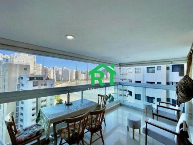 Apartamento frente mar com 3 quartos 3 suítes, 2 vagas e lazer à venda em Jardim Astúrias, Guarujá