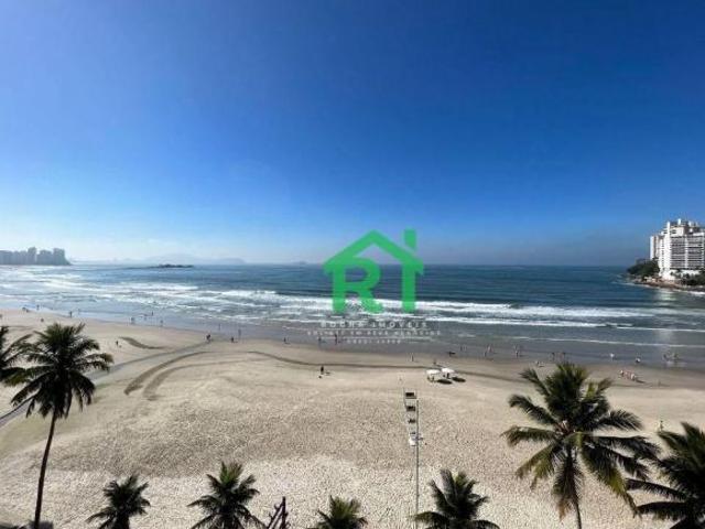 Apartamento frente mar com 3 quartos 3 suítes, 2 vagas e lazer à venda em Jardim Astúrias, Guarujá