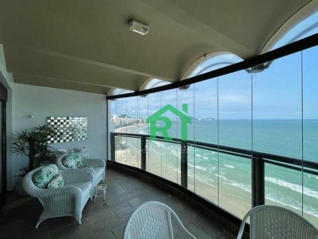 Apartamento frente mar com 3 quartos 3 suítes, 2 vagas e lazer à venda em Jardim Astúrias, Guarujá