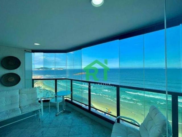 Apartamento frente mar com 3 quartos 3 suítes, 2 vagas e lazer à venda em Pitangueiras, Guarujá
