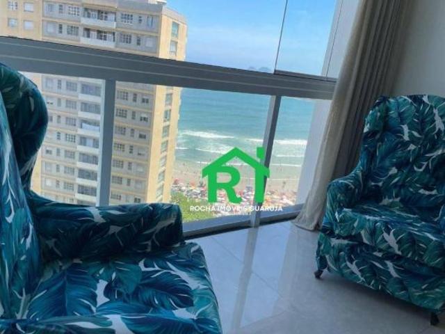 Apartamento frente mar com 3 quartos 3 suítes e 1 vaga à venda em Pitangueiras, Guarujá