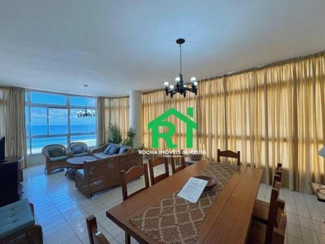 Apartamento frente mar com 3 quartos, 1 vaga à venda em Pitangueiras, Guarujá