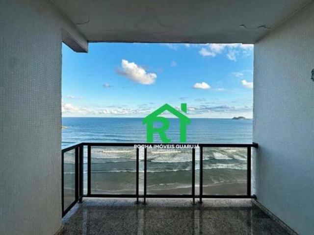 Apartamento frente mar com 3 quartos, 2 vagas e lazer à venda em Pitangueiras, Guarujá