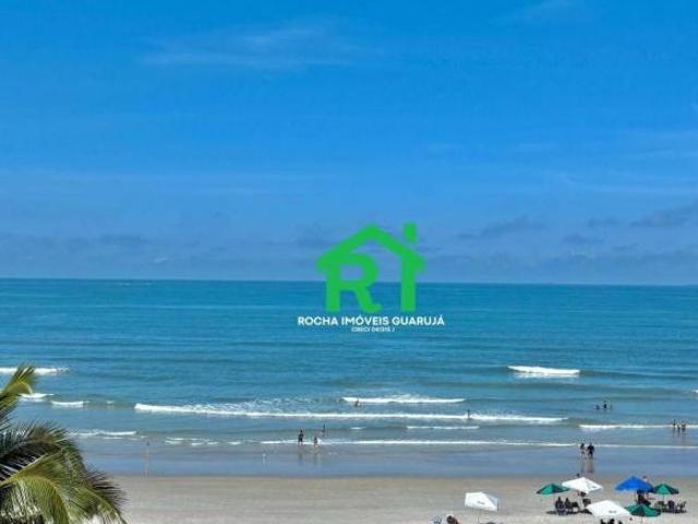 Apartamento frente mar com 3 quartos 2 suítes, 2 vagas e lazer à venda em Jardim Astúrias, Guarujá