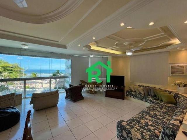 Apartamento frente mar com 3 quartos 2 suítes, 2 vagas e lazer à venda em Jardim Astúrias, Guarujá