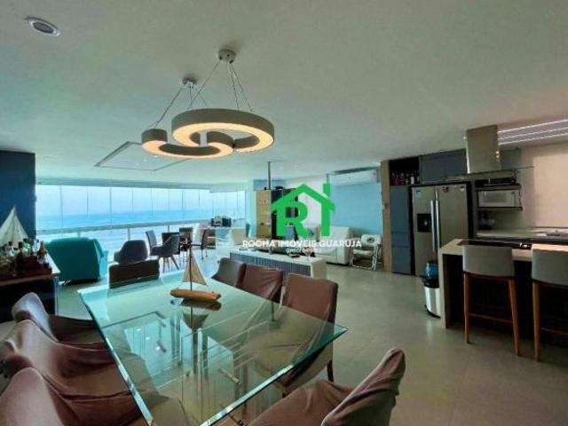 Apartamento frente mar com 3 quartos 2 suítes, 2 vagas e lazer à venda em Jardim Astúrias, Guarujá