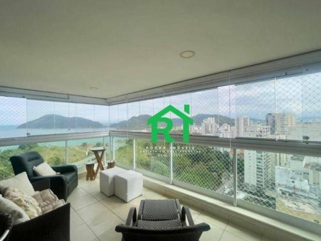 Apartamento frente mar com 3 quartos 2 suítes, 2 vagas e lazer à venda em Jardim Astúrias, Guarujá