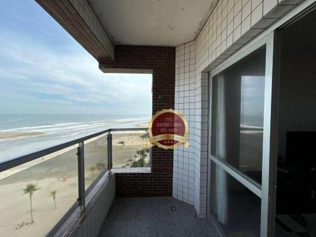 Apartamento frente mar com 3 quartos na Guilhermina, Praia Grande/SP