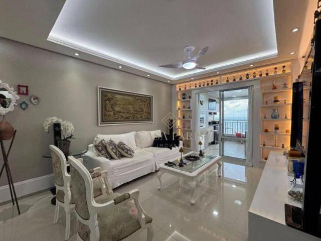 Apartamento FRENTE MAR com 3 suítes à venda, 164 m² por R$ 2.150.000 Aviação Praia Grande/SP