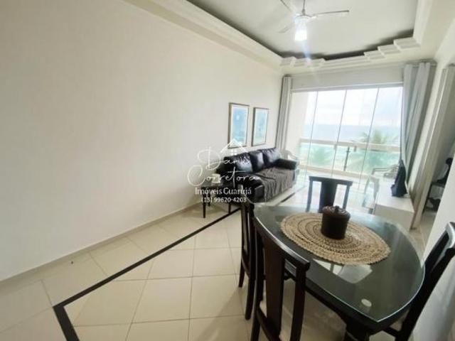 Apartamento frente mar com vaga nas Pitangueiras: 1 quarto, 2 salas, 1 banheiro, garagem, 70m²!