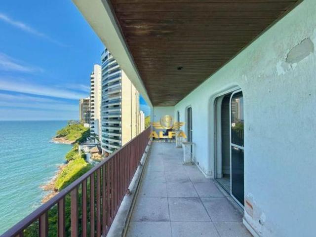 Apartamento frente mar com varanda e lazer completo na Praia das Astúrias – Alfa Imóveis Guarujá