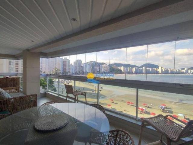 Apartamento frente mar com varanda gourmet — Astúrias — Guarujá